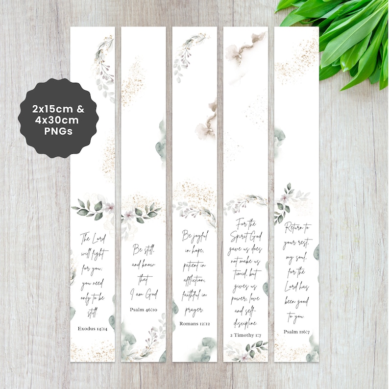 Bible Verse Magnetic Bookmark Set (digital Download) - Etsy