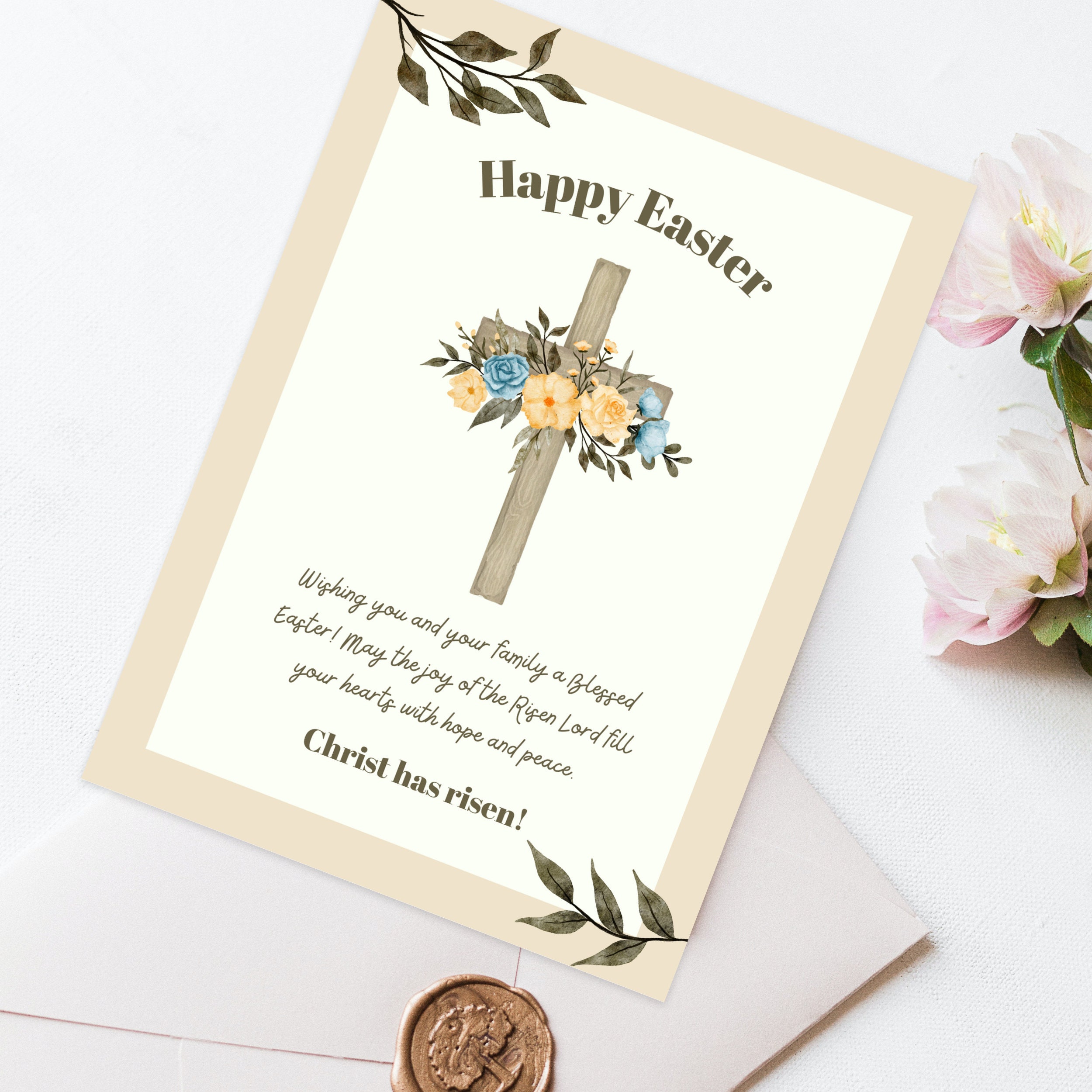 Christian Easter Card, Religious Easter Card, Bible Unique Easter ...