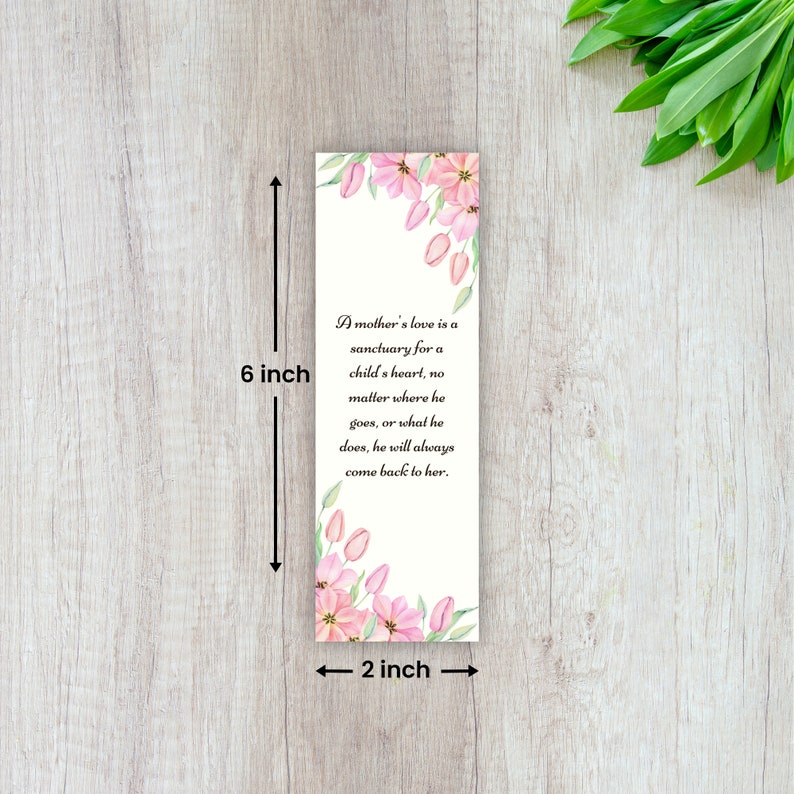 Bookmarks for Mom, Printable Bookmarks, Floral Bookmarks, Bookmarks Set ...