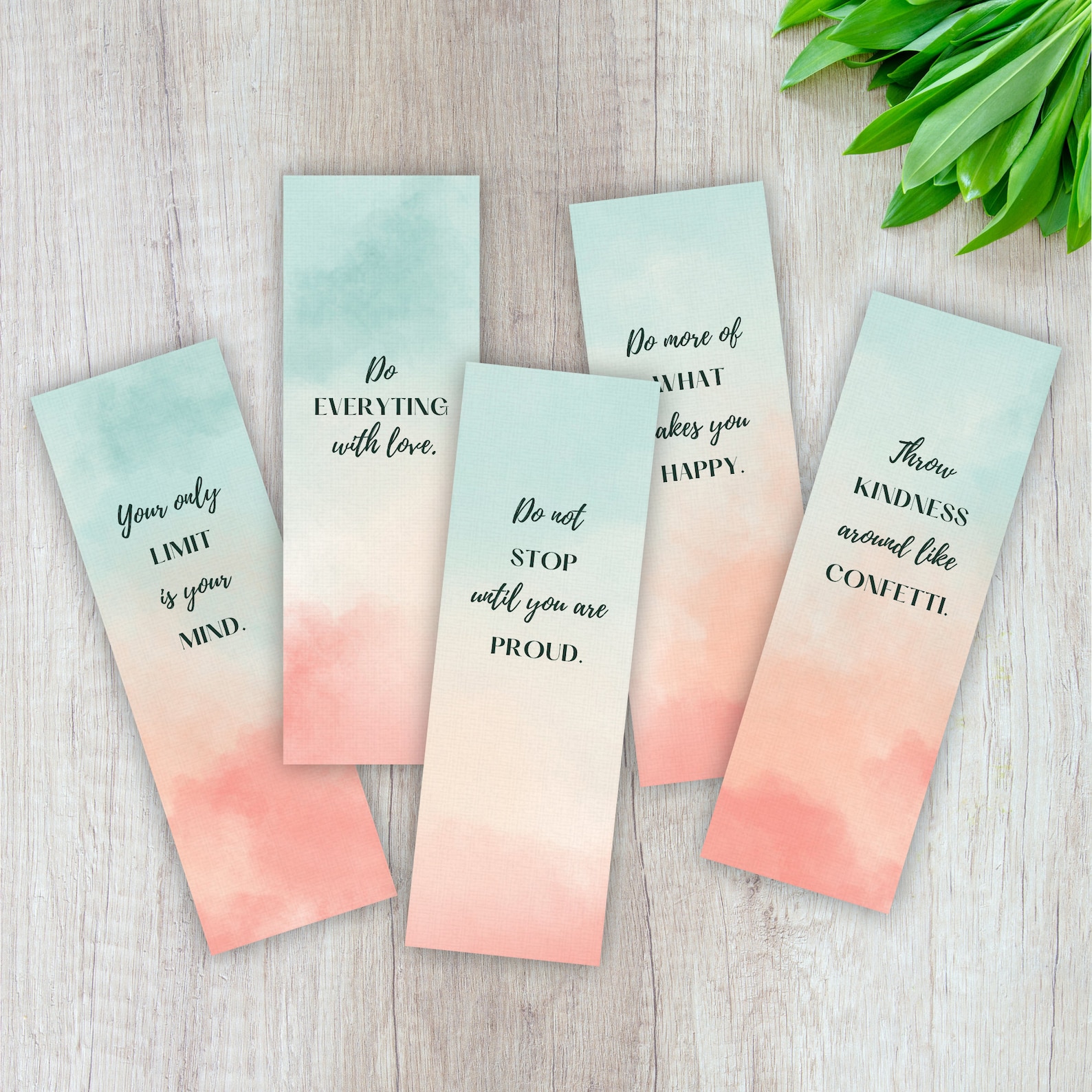 Printable Bookmarks With Nice Quotes Bookmark Set of 10 Instant ...