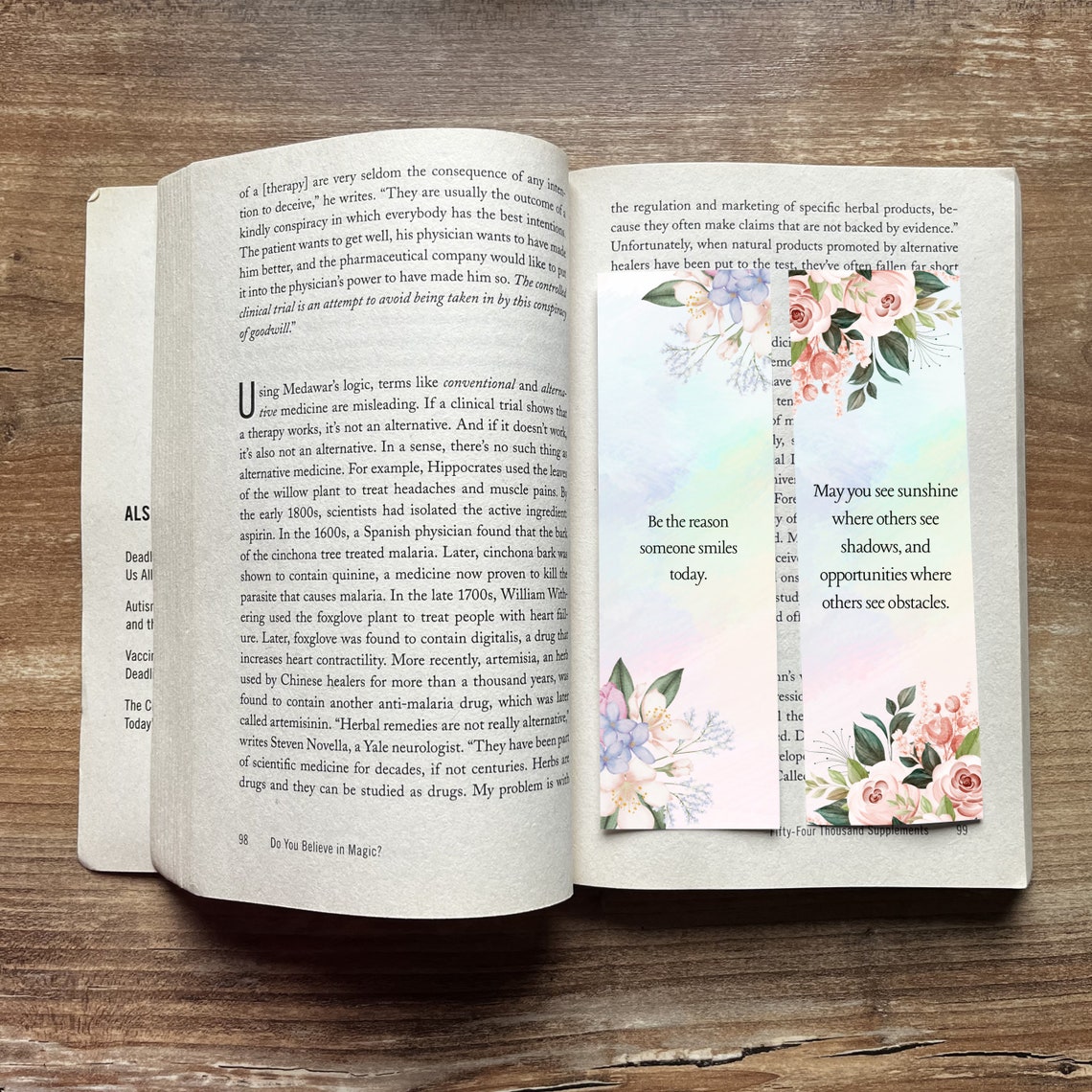 Printable Bookmarks With Nice Quotes Bookmark Set of 6 Nature Art ...