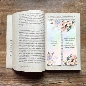 Printable Bookmarks With Nice Quotes Bookmark Set of 6 Nature Art ...