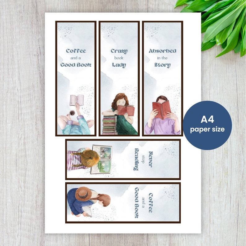 Printable Bookmarks With Nice Quotes Bookmark Set of 6 Instant Download ...