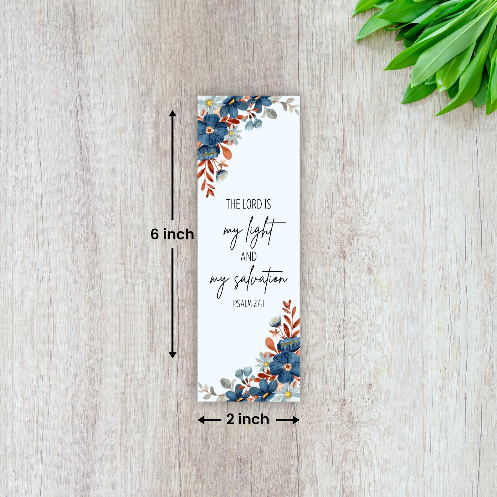 Floral Bible Verse Bookmarks: Psalm Set of 5 (digital Download) - Etsy