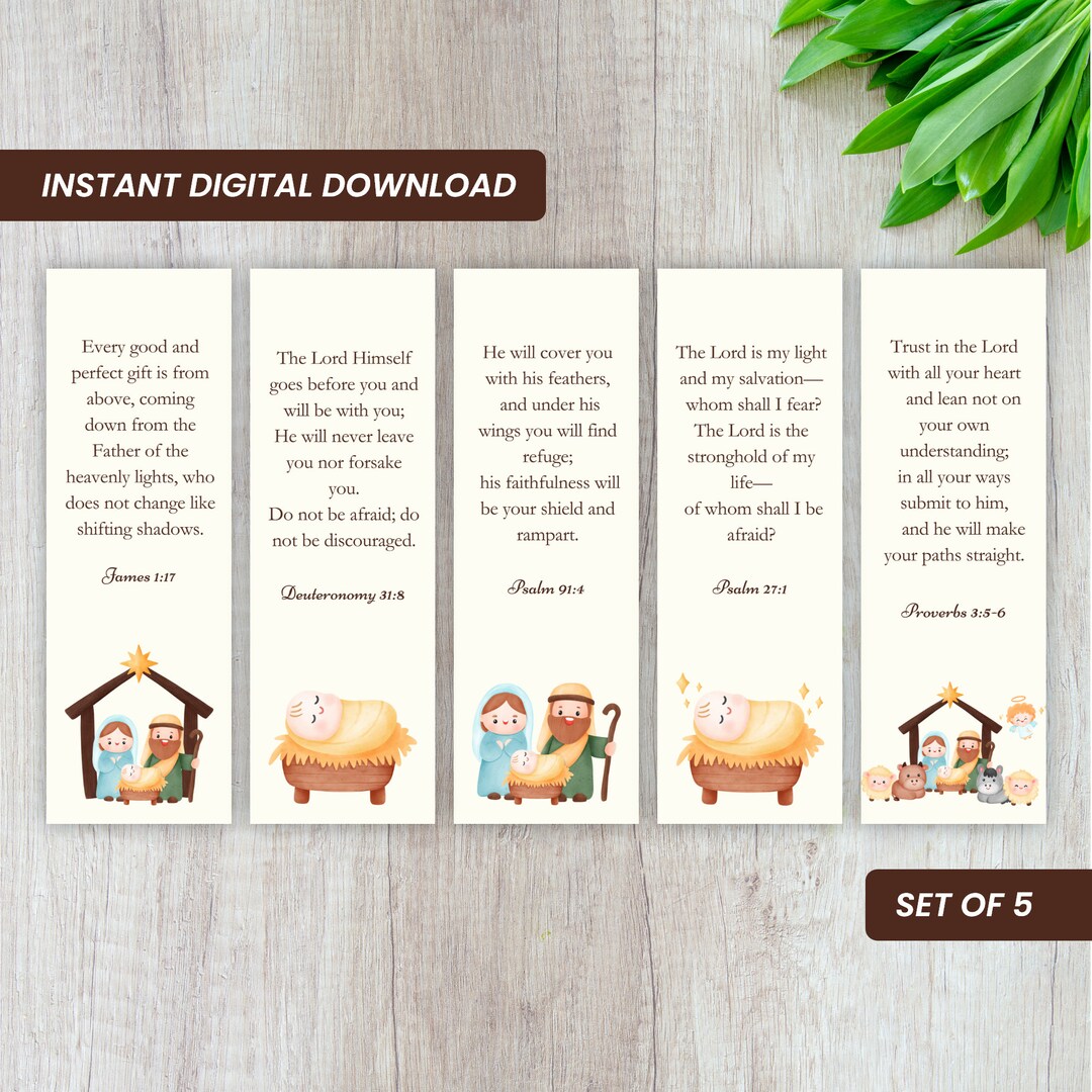 Christian Bookmarks With Verses Bookmarks Gift Cute Printable Bookmarks ...
