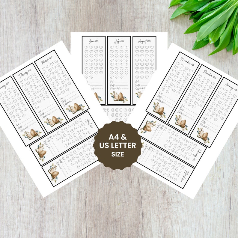 Reading Habit Tracker Bookmark Printable ULTIMATE Monthly Reading ...