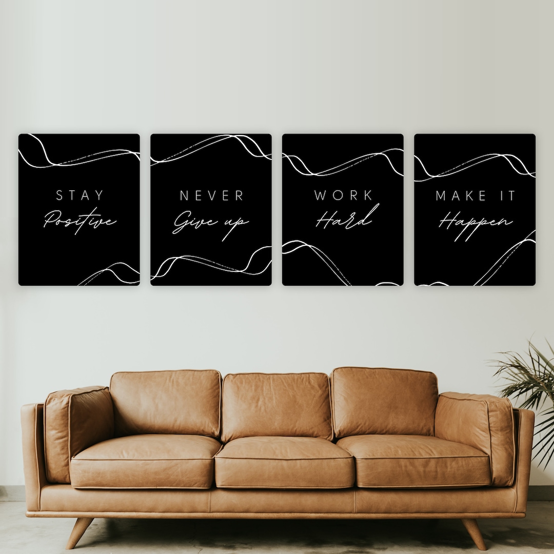 Inspirational Quote Art Prints: Minimalist Office Decor (digital ...
