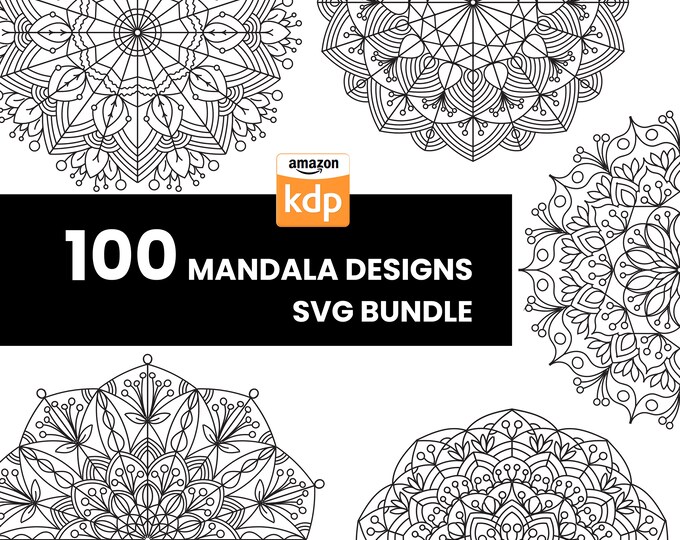 6-point Mandala SVG and PNG File for Cricut, KDP, Print-on-demand ...