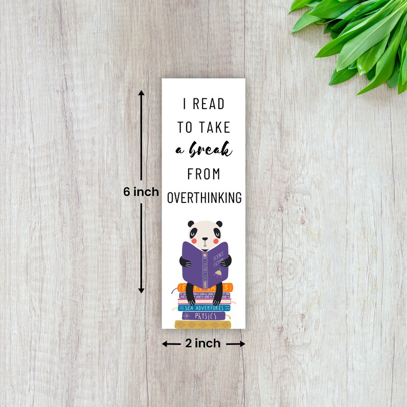 Funny Bookmarks Set of 5 Printable Bookmarks Instant Download Books ...