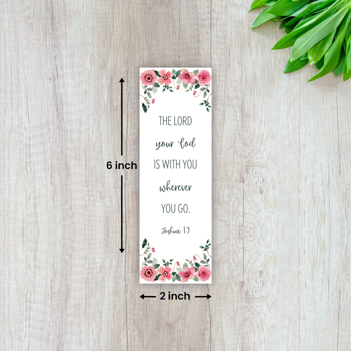 Floral Bookmarks Printable Bible Verses Bookmarks Set of 5 Instant ...