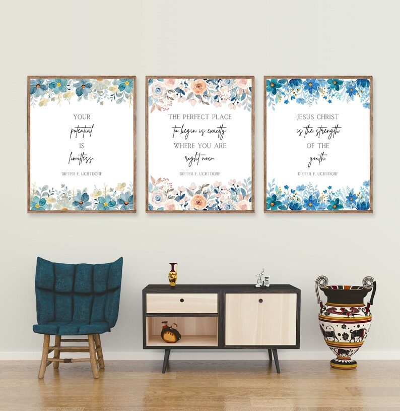 Christian Wall Art Dieter F. Uchtdorf Quote Bundle Wall Art Décor With ...