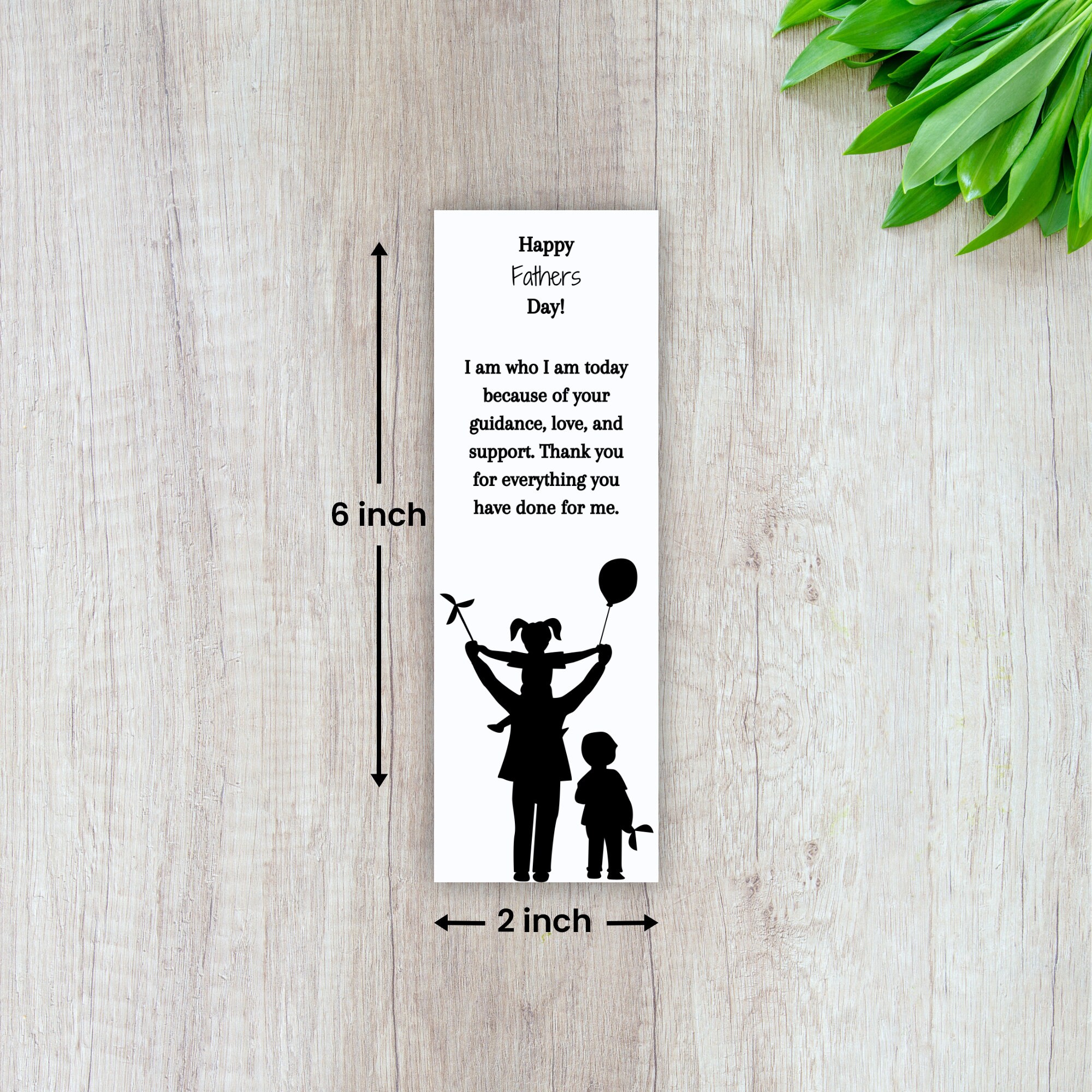 Father's Day Best Gift Black and White Bookmarks Set of 10 Bookmarks ...