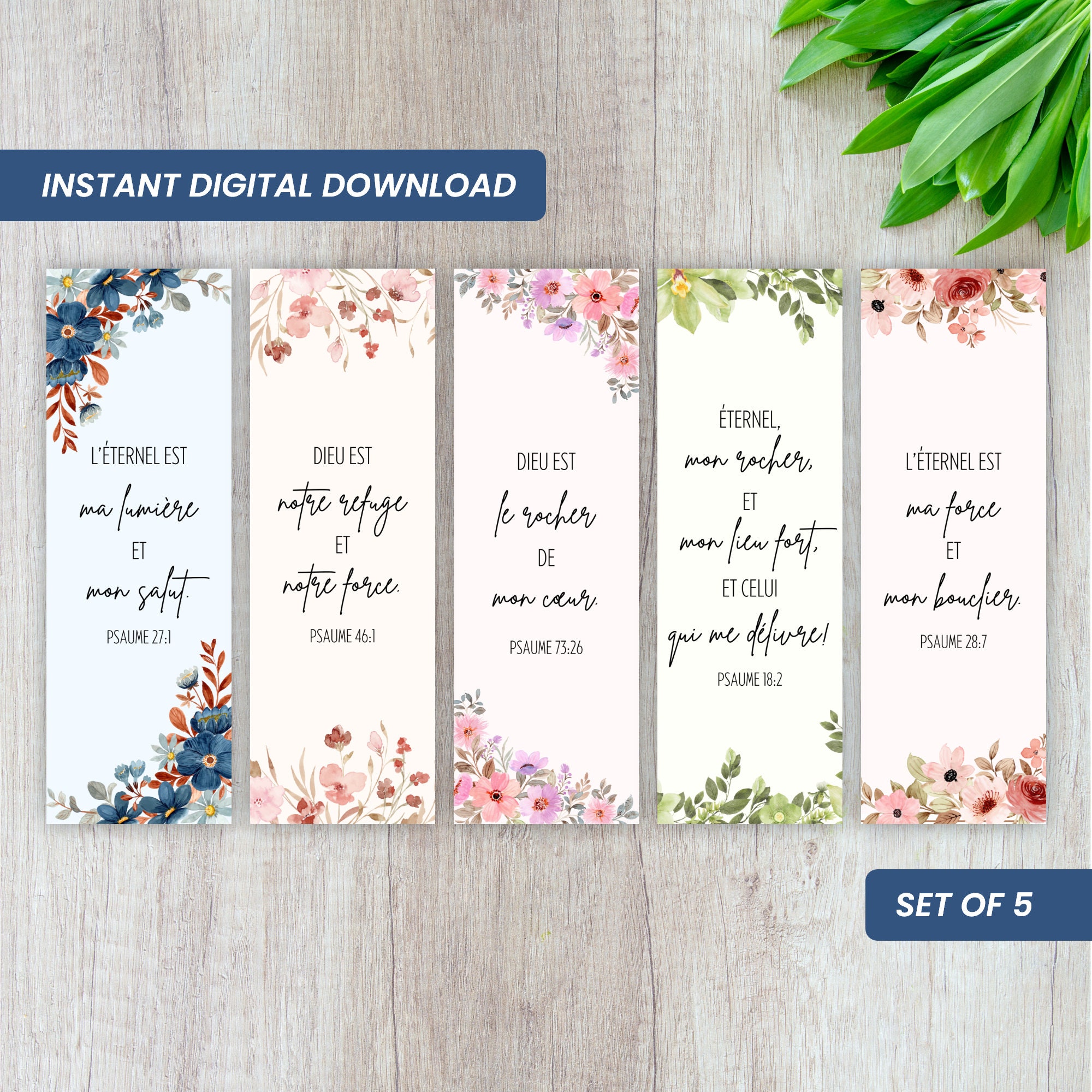 Bookmarks in FRENCH Printable Bible Verses Bookmarks Cute Bookmarks ...