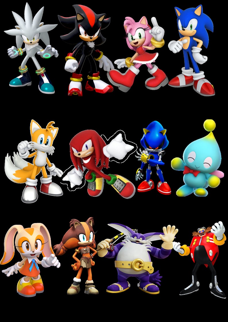 Sonic Stars Poster - Etsy Canada