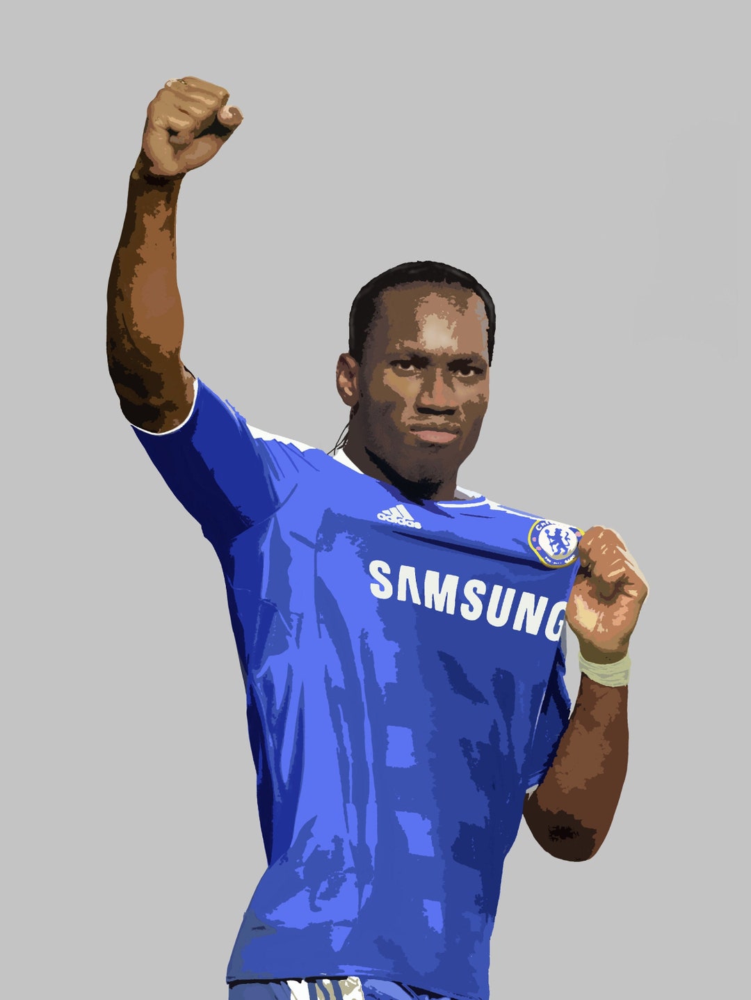 Didier Drogba Dibujo Digital - Etsy México
