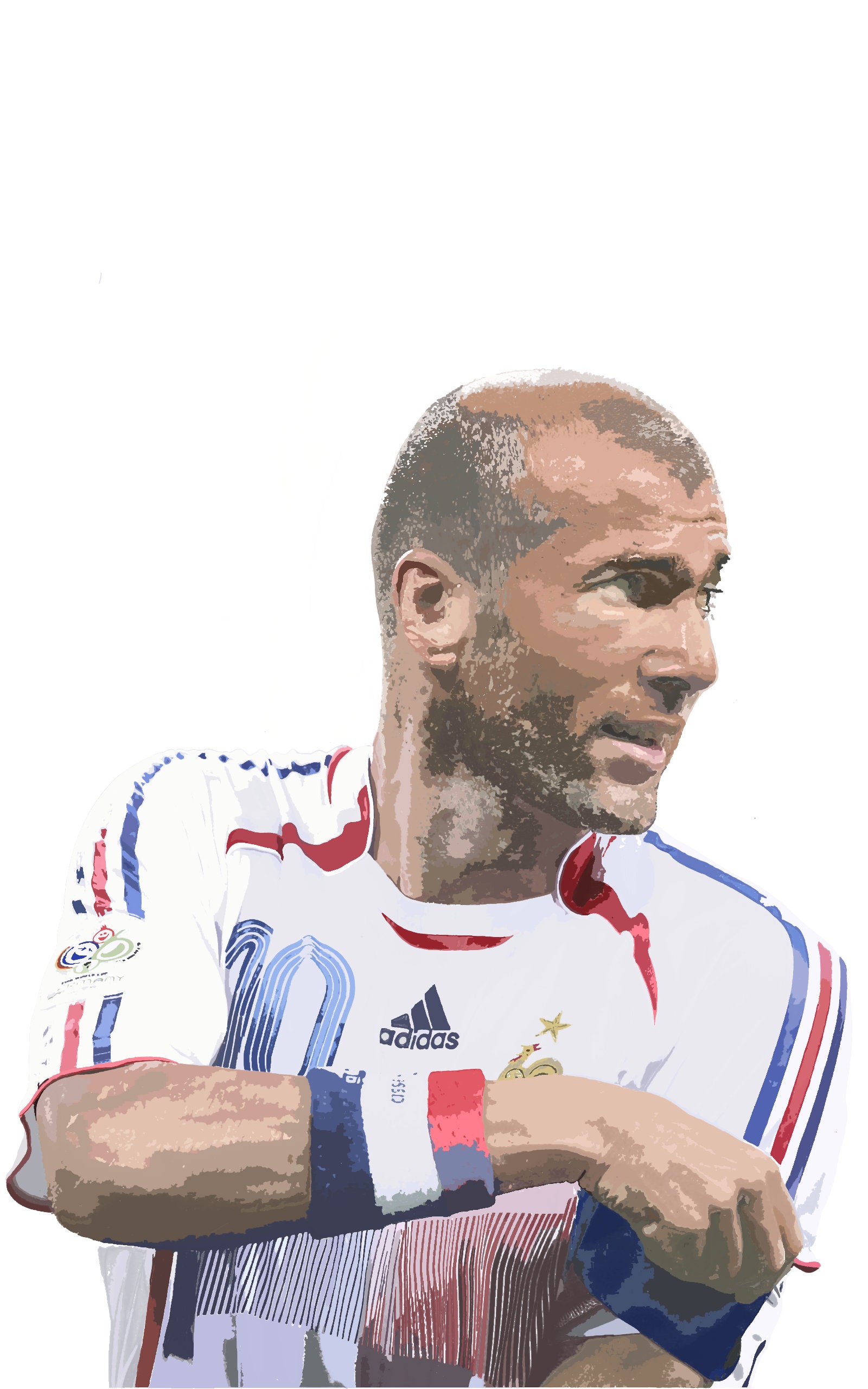 Zinedine Zidane Digital Drawing - Etsy
