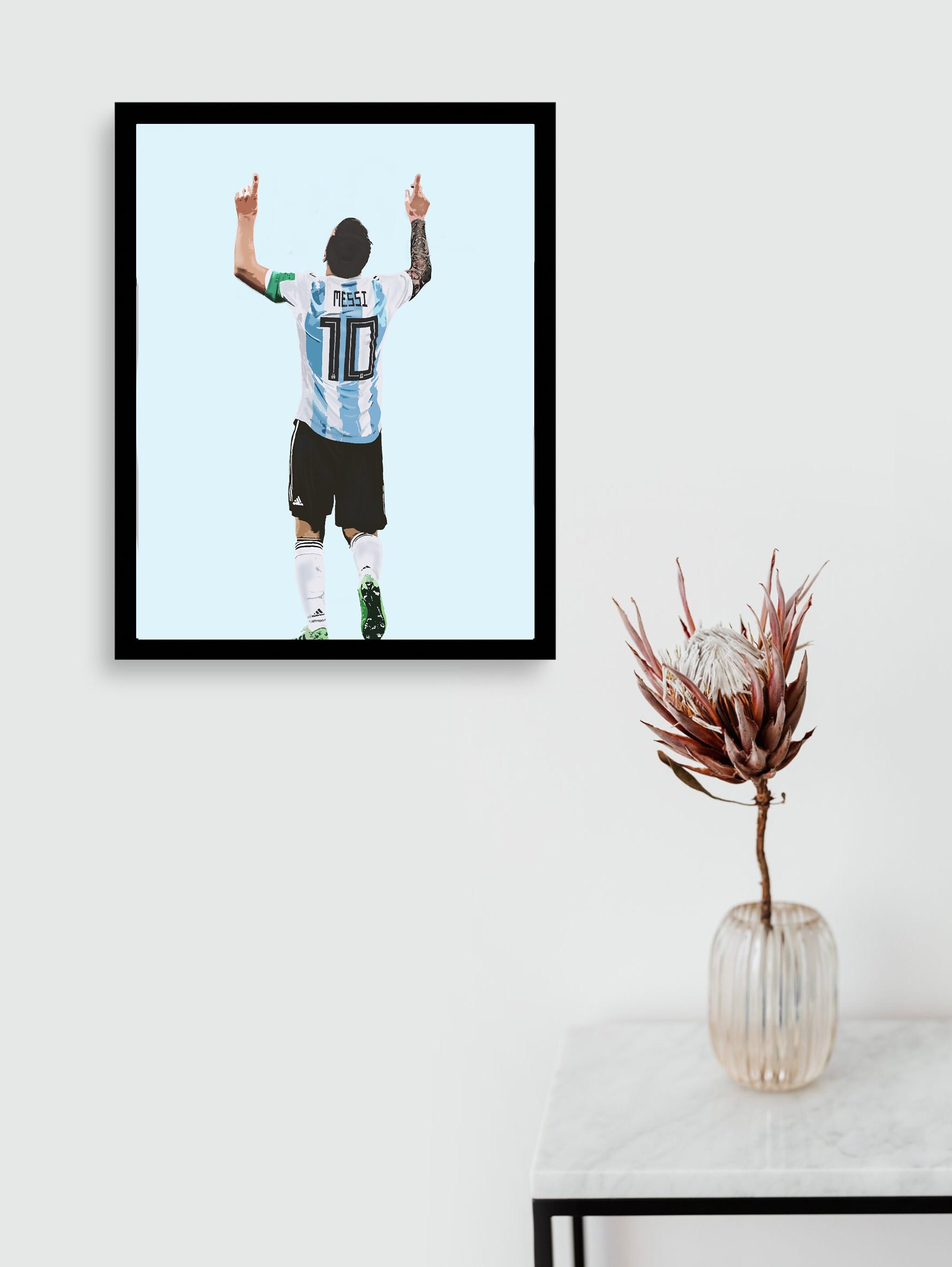 Lionel Messi Dibujo Digital - Etsy México