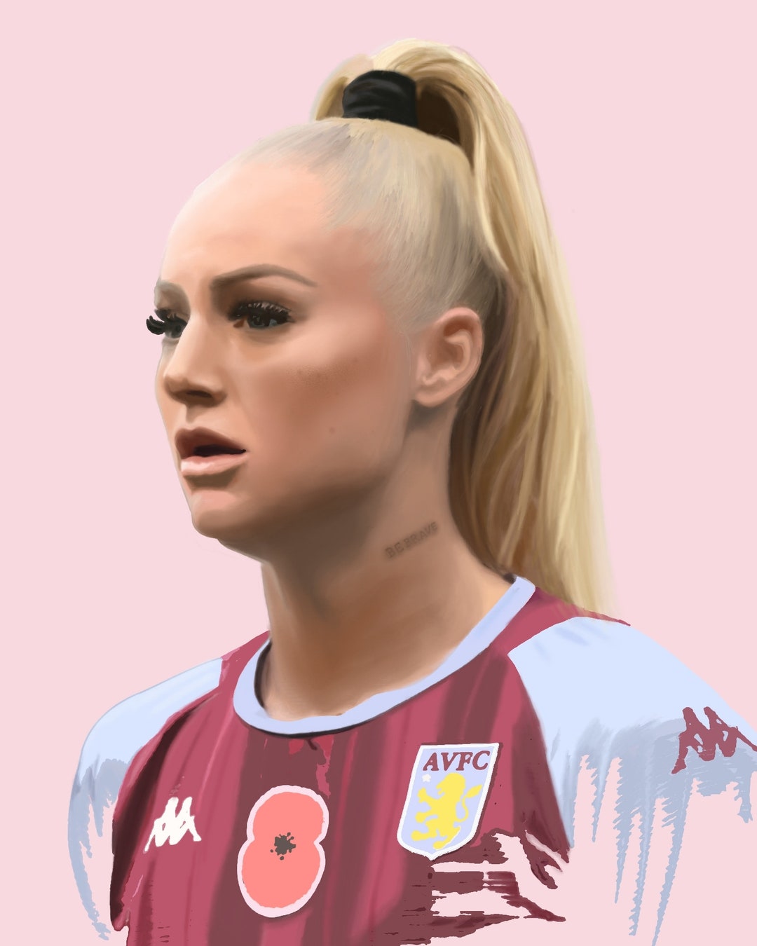 Alisha Lehmann Digital Hand Drawing - Etsy