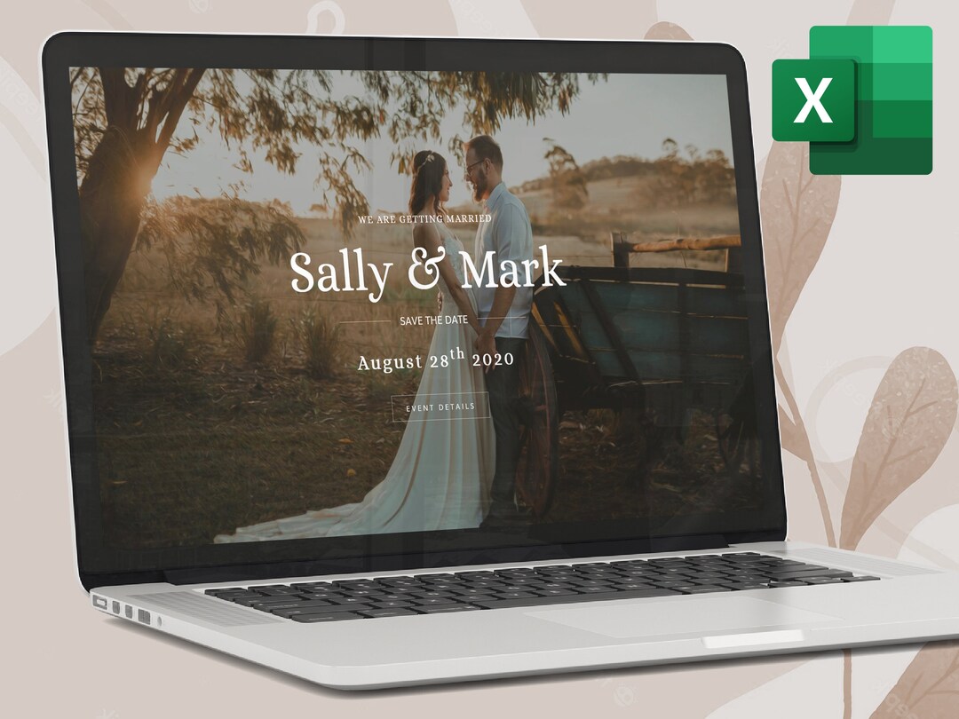 Digital Wedding Invitation & RSVP - Mini Wedding Website - Wedding ...