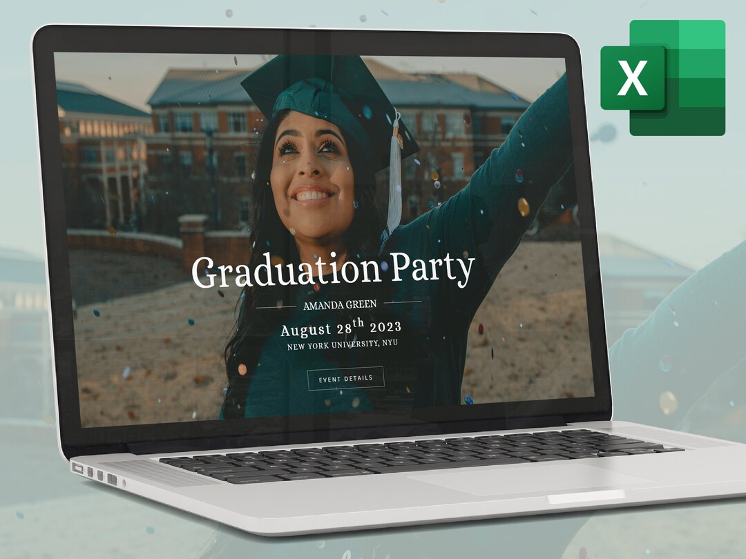 Digital Graduation Party Invitation & RSVP - Mini Graduation Party ...