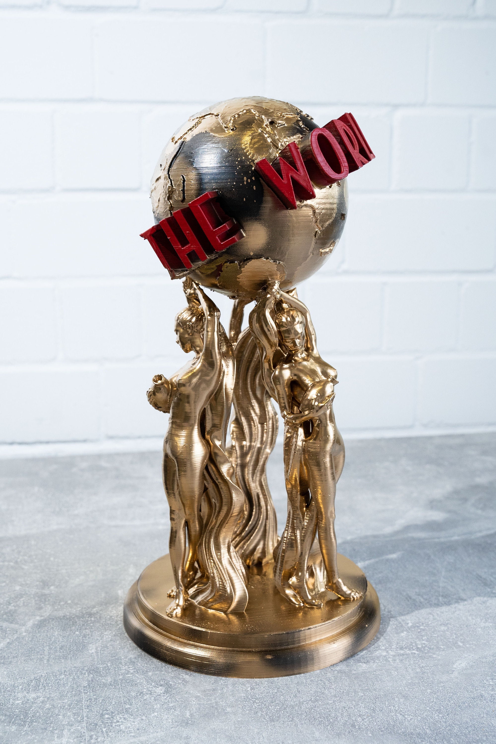 Scarface the World is Yours Sculpture Gold Black Edition Statue, Luxury ...