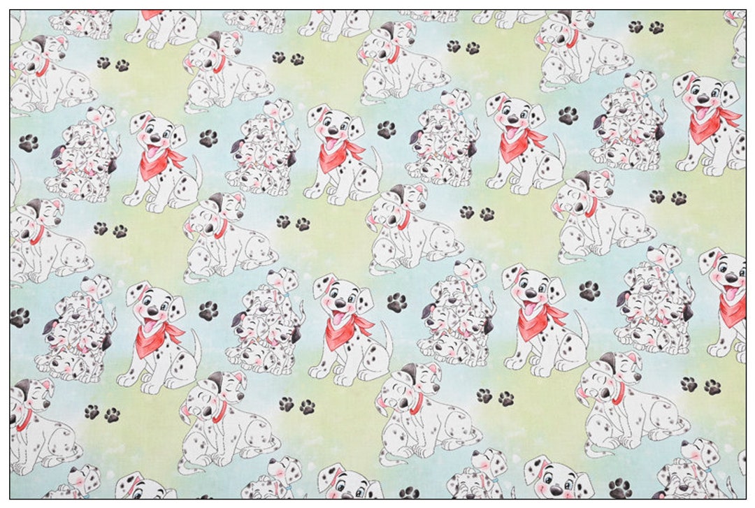 Disney 101 Dalmatians Fabric Cartoon Fabric Cotton Fabric by the Half ...