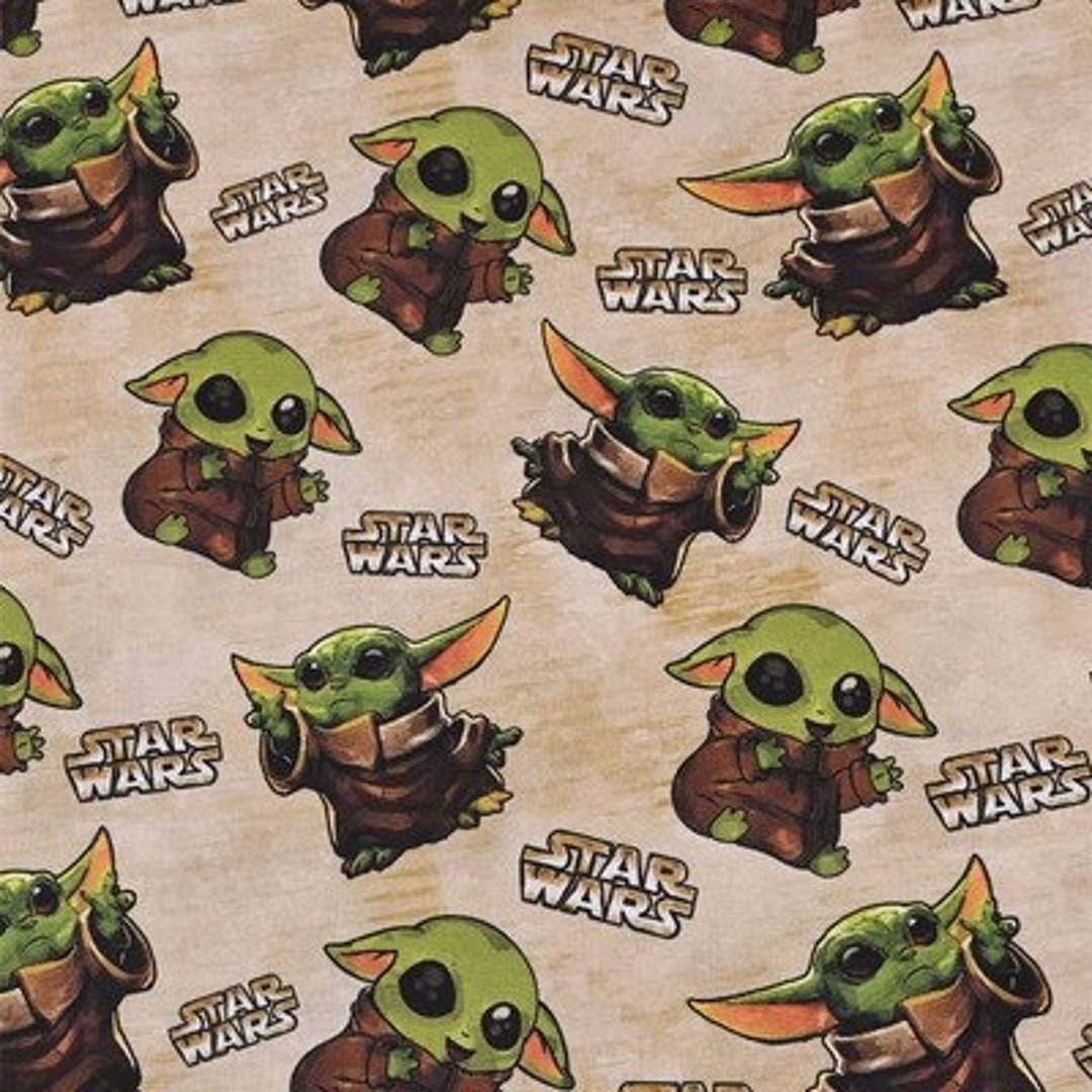 Baby Yoda Fabric Star Wars Mandalorian the Child Fabric Grogu Fabric ...