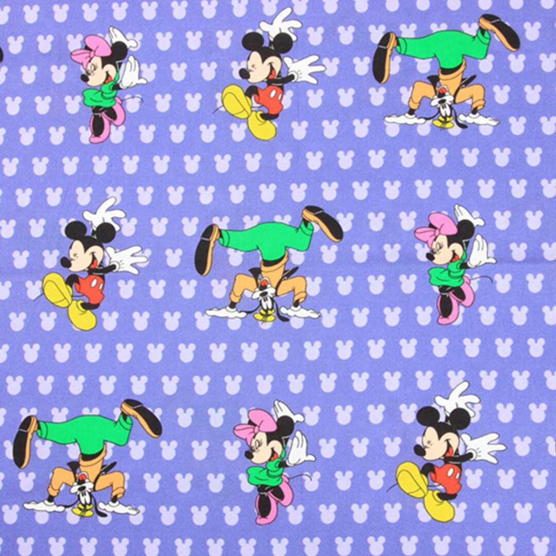 Disney's Mickey Minnie Mouse Fabric Goofy Fabric Cartoon Fabric Cotton ...