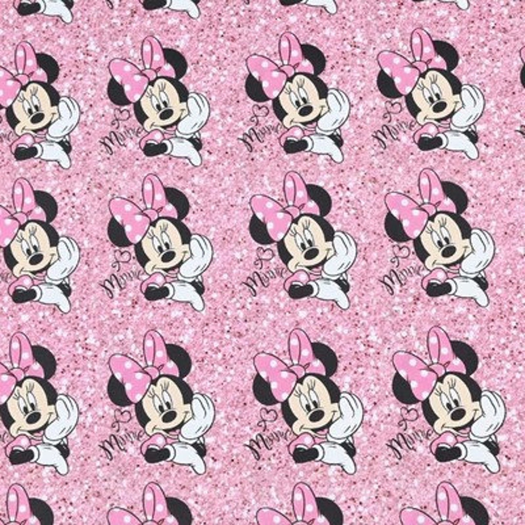 Mickey & Minnie Mouse Fabric Cartoon Fabric Cotton Fabric by the Half ...