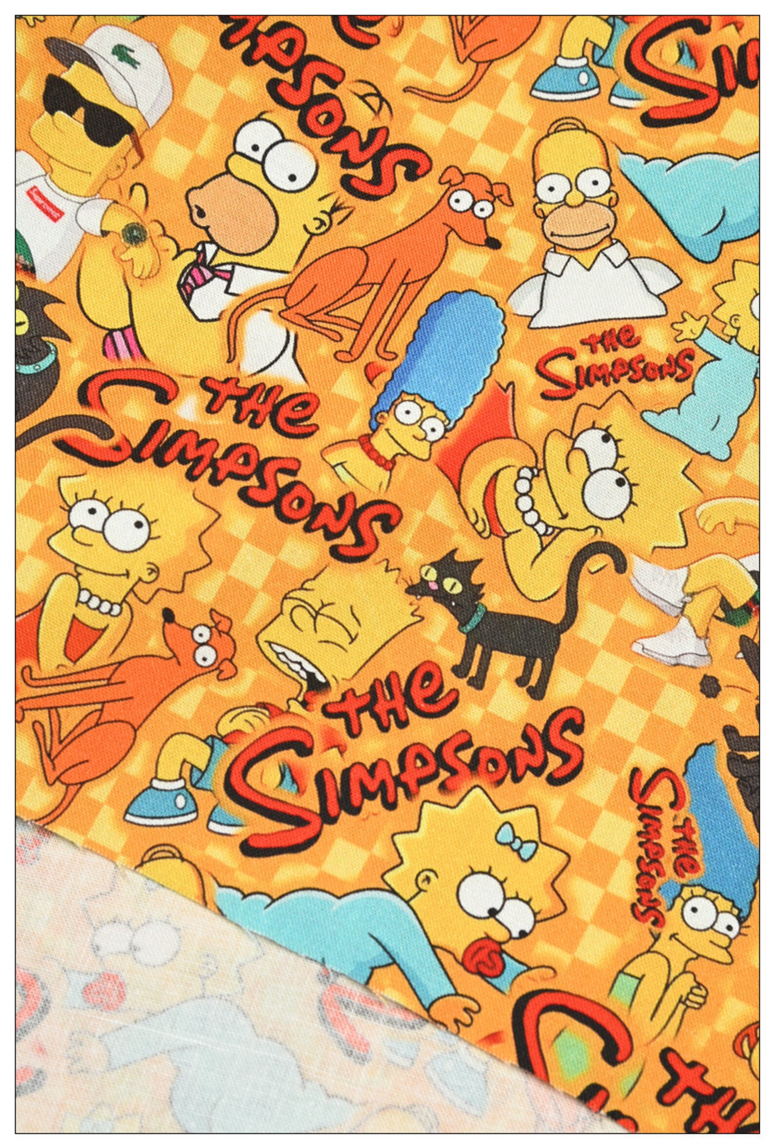 The Simpsons Fabric Bart Simpson Fabric Cartoon Fabric Cotton - Etsy