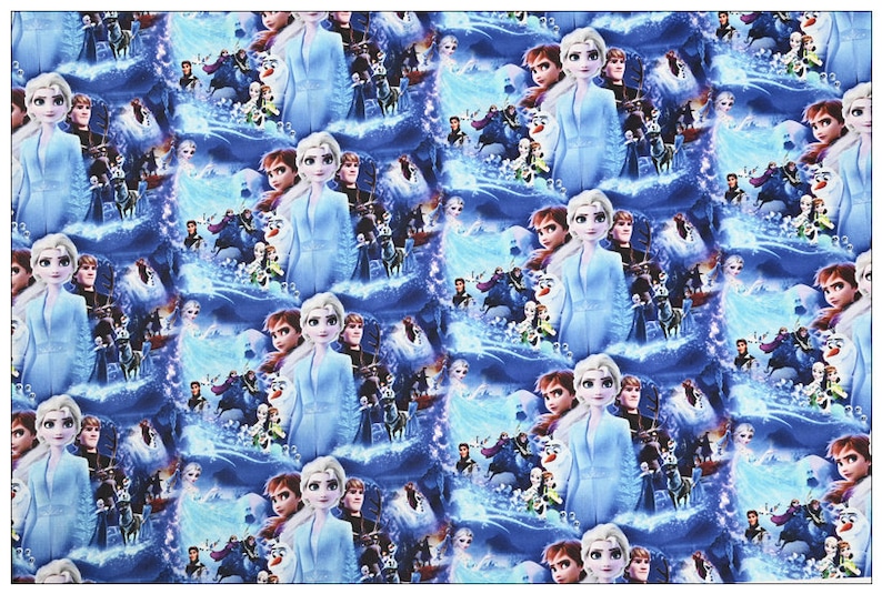 Frozen Disney Princess Fabric Cartoon Fabric Cotton Fabric by the Half ...