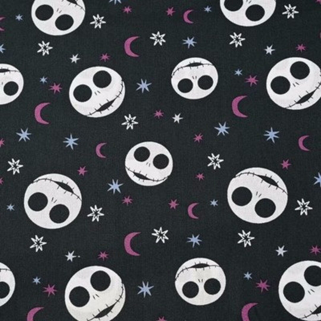 The Nightmare Before Christmas Jack Skellington Fabric Cartoon Fabric ...