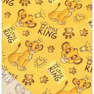 Disney Lion King Fabric Lion Simba Mufasa Fabric Cartoon Fabric Cotton ...