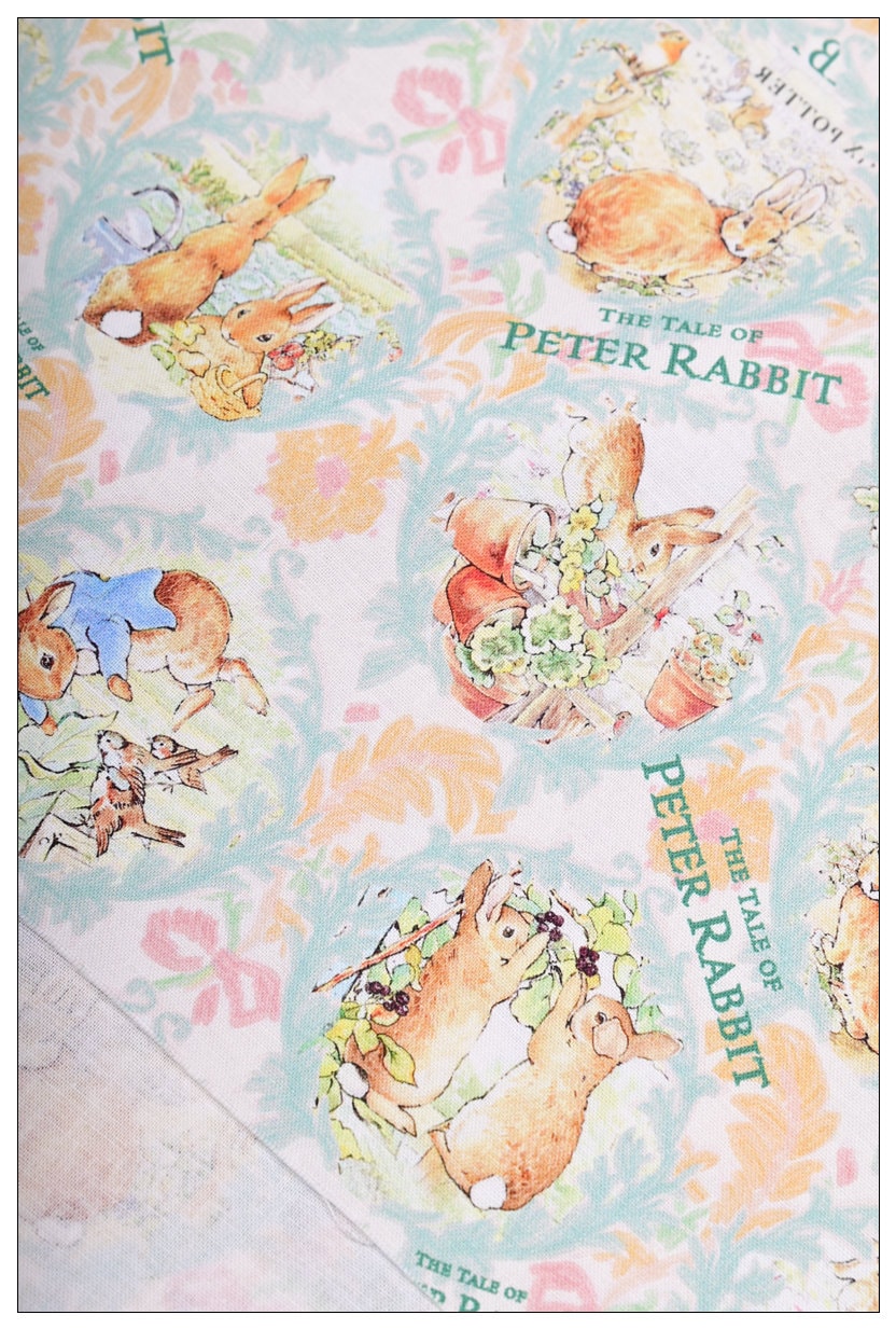 Peter Rabbit Fabric Cute Bunny Fabric Cartoon Fabric Cotton - Etsy