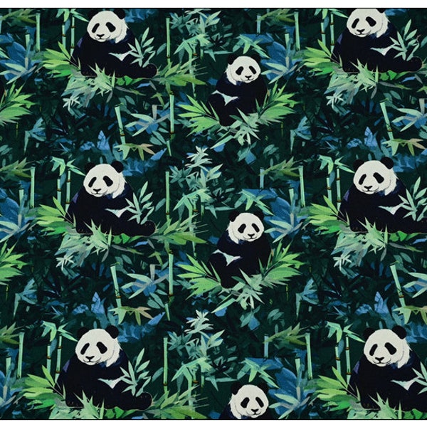 Panda Fabric - Etsy UK