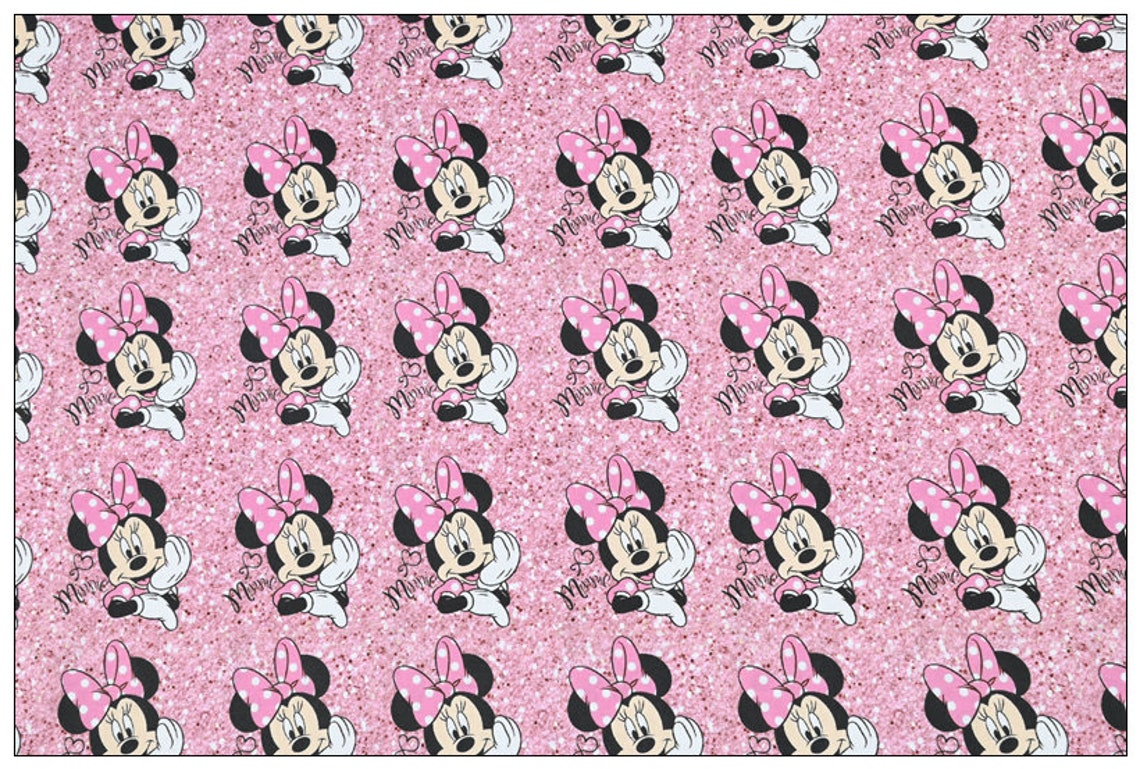 Mickey & Minnie Mouse Fabric Cartoon Fabric Cotton Fabric by - Etsy