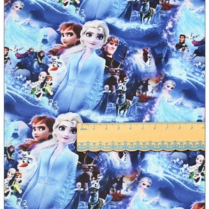 Frozen Disney Princess Fabric Cartoon Fabric Cotton Fabric by the Half ...