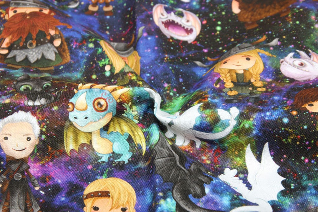 How to Train Your Dragon Fabric Cartoon Fabric Cotton Fabric by the ...