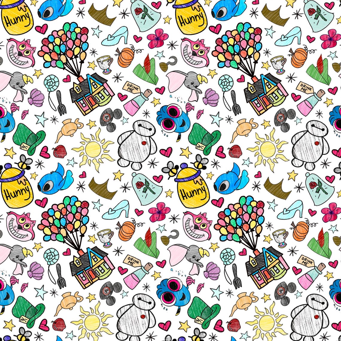 Disney Pixar Cartoon Fabric Cartoon Fabric Cotton Fabric by the Half ...