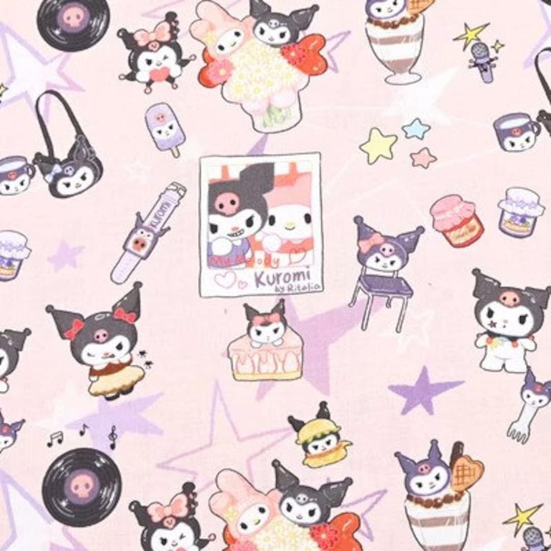 Sanrio Kuromi Fabric Kawaii Kuromi Halloween Fabric Cartoon Fabric ...