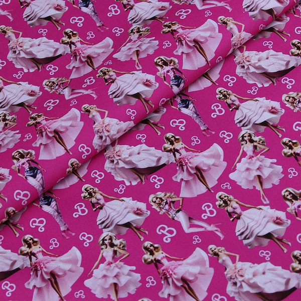 Barbie Fabric by the Yard - Etsy