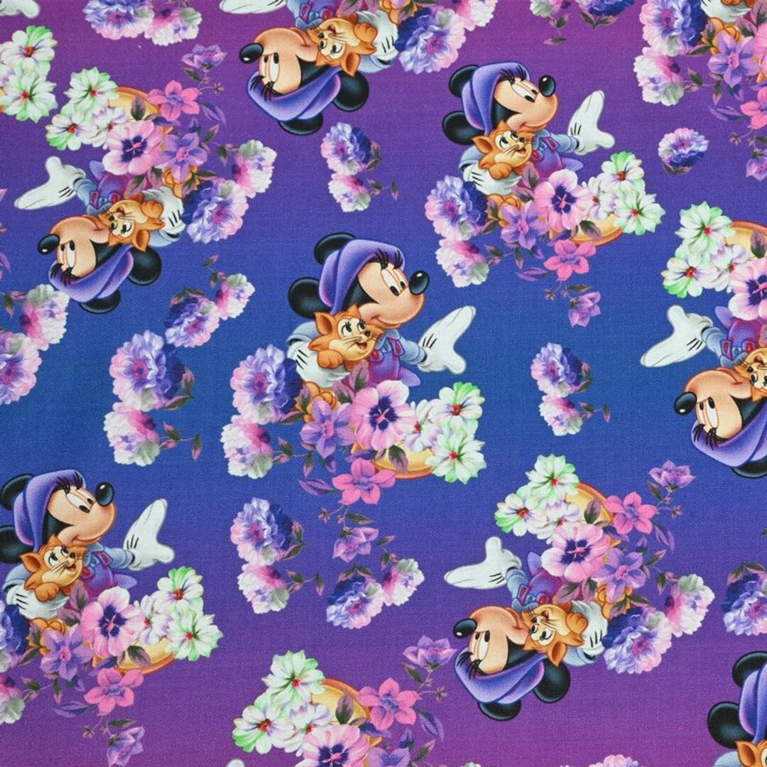 Disney Mickey Mouse Fabric Cartoon Fabric Cotton Fabric by the Half ...