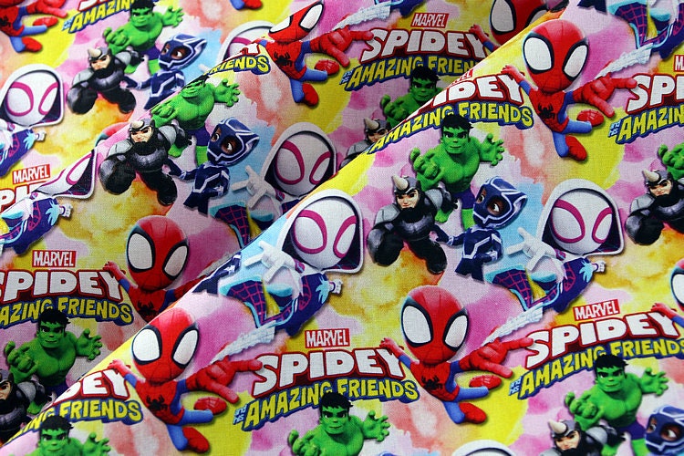 Spider-man Fabric Avenger Marvel Superhero Fabric Cartoon Fabric Cotton ...