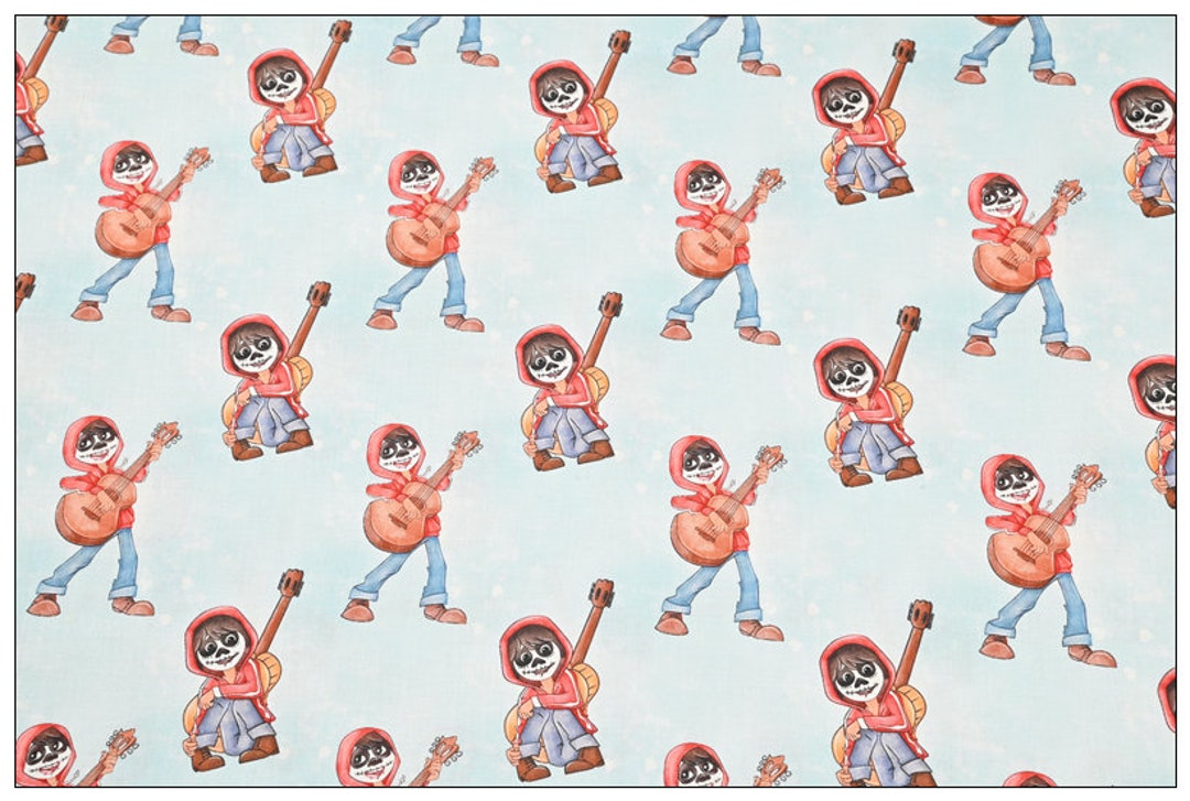 Disney Coco Fabric Cartoon Fabric Cotton Fabric by the Half Yard - Etsy