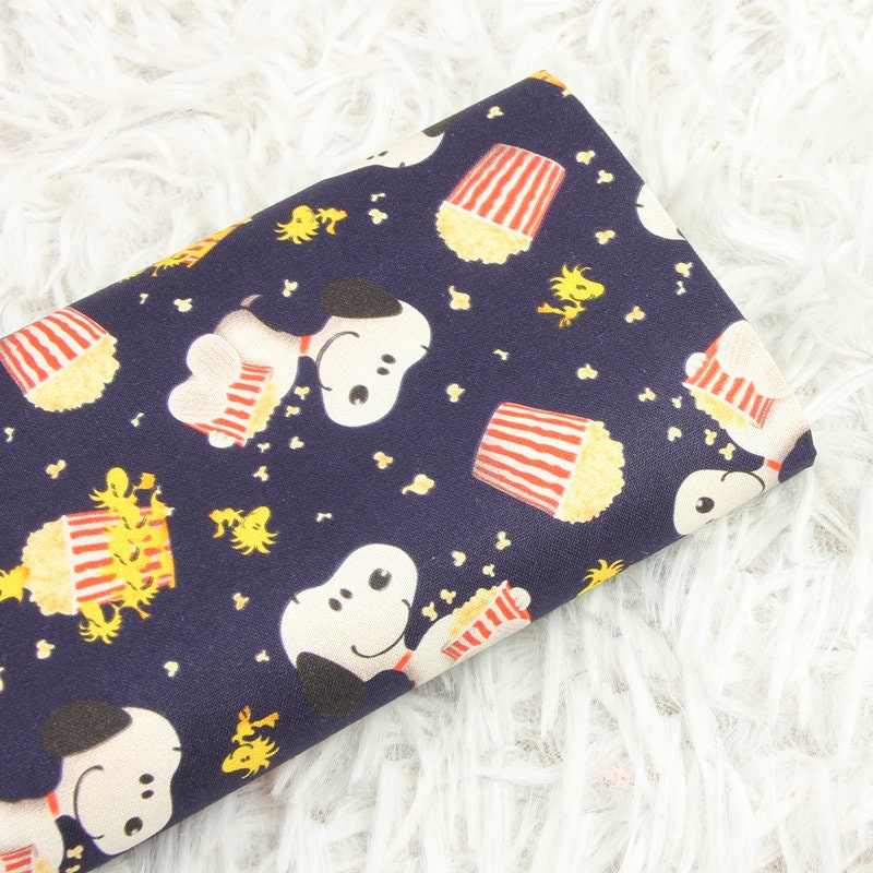 Peanuts Snoopy and Charlie Brown Fabric Cartoon Fabric Cotton Fabric by ...
