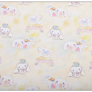 Sanrio Cinnamoroll Fabric Cartoon Fabric Cotton Fabric by the Half Yard ...