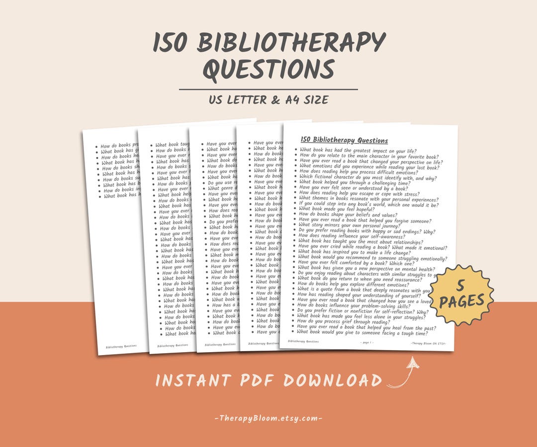 Bibliotherapy Questions, Book Therapy, Creative Arts Therapy, Group ...
