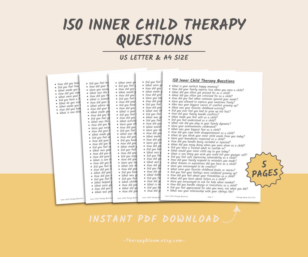 Inner Child Therapy Questions, Inner Child Healing, Inner Child Work ...