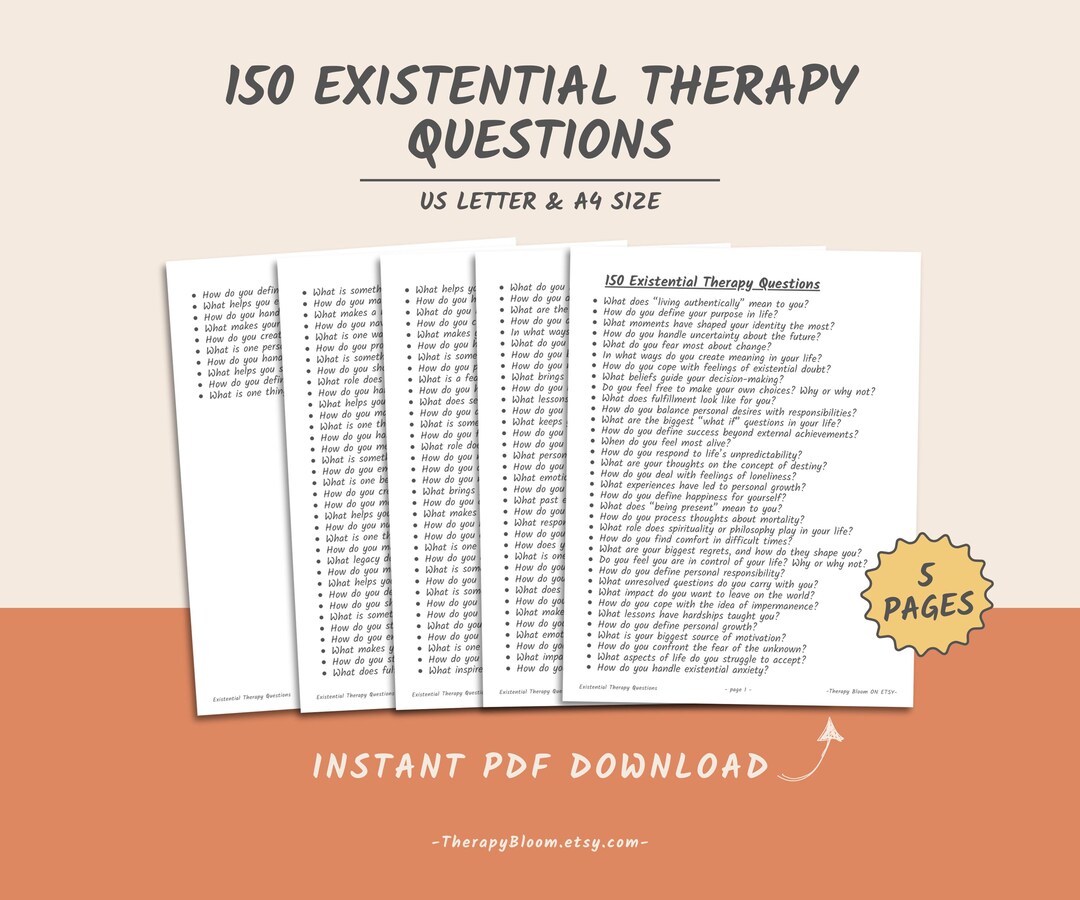 150 Existential Therapy Questions | Deep Self-reflection Prompts ...