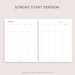 Undated Monthly Calendar, Month on Two Pages, Blank Calendar Page ...